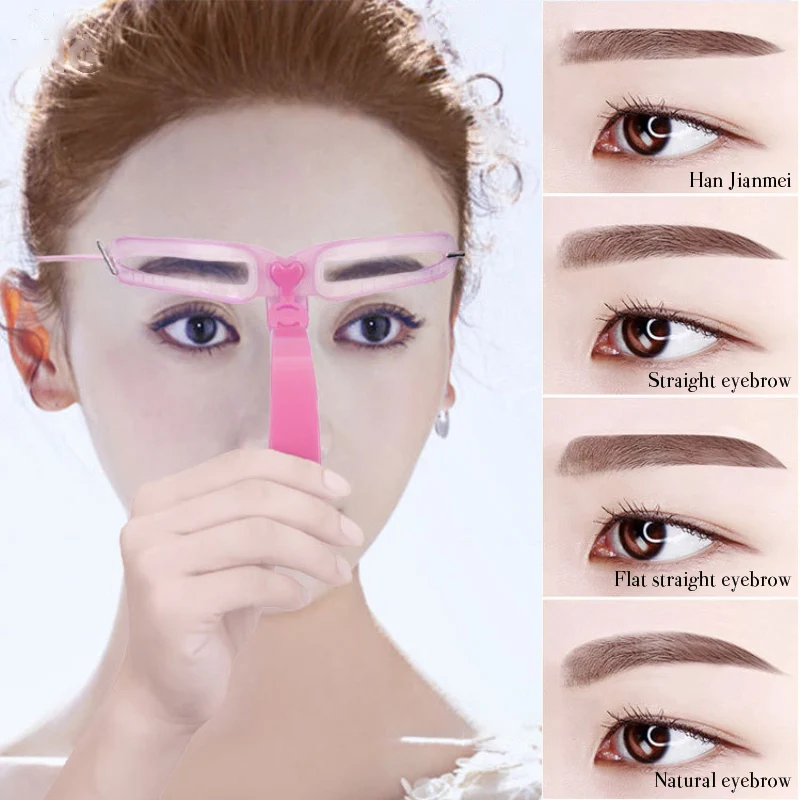 4/8pcs Reusable Eyebrow Shaper Makeup Template Grooming Shaping Stencil ...