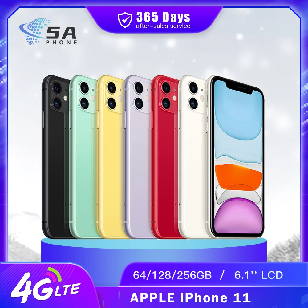 Смартфон Apple iPhone 11, 4/64ГБ, 4/128ГБ, 4/256ГБ, global, Б/у | AliExpress
