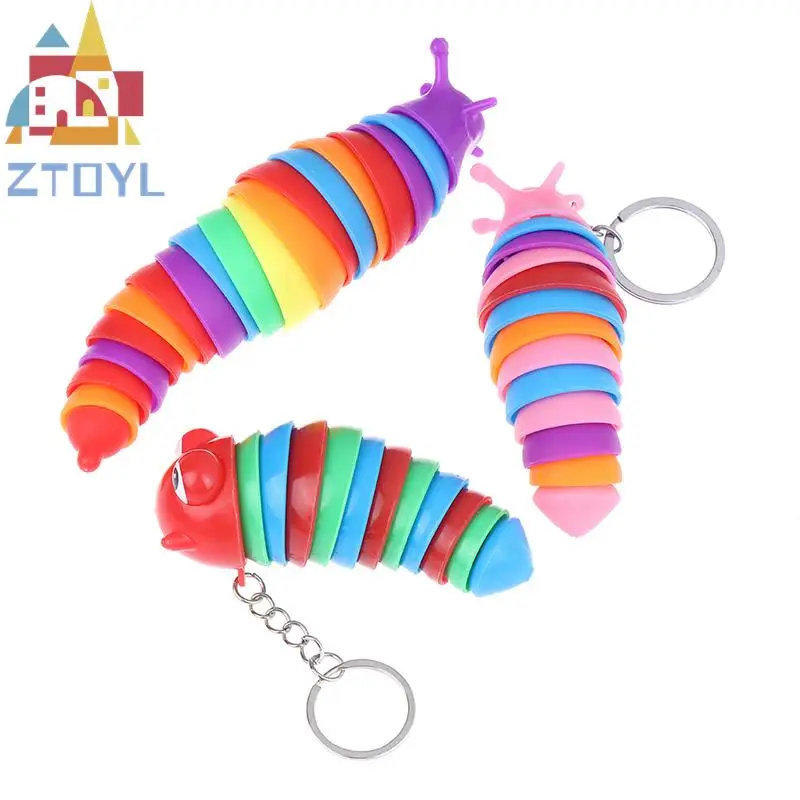 Fat Brain Slug Articulated Flexible 3D Slug Fidget Toy All Ages Relief ...