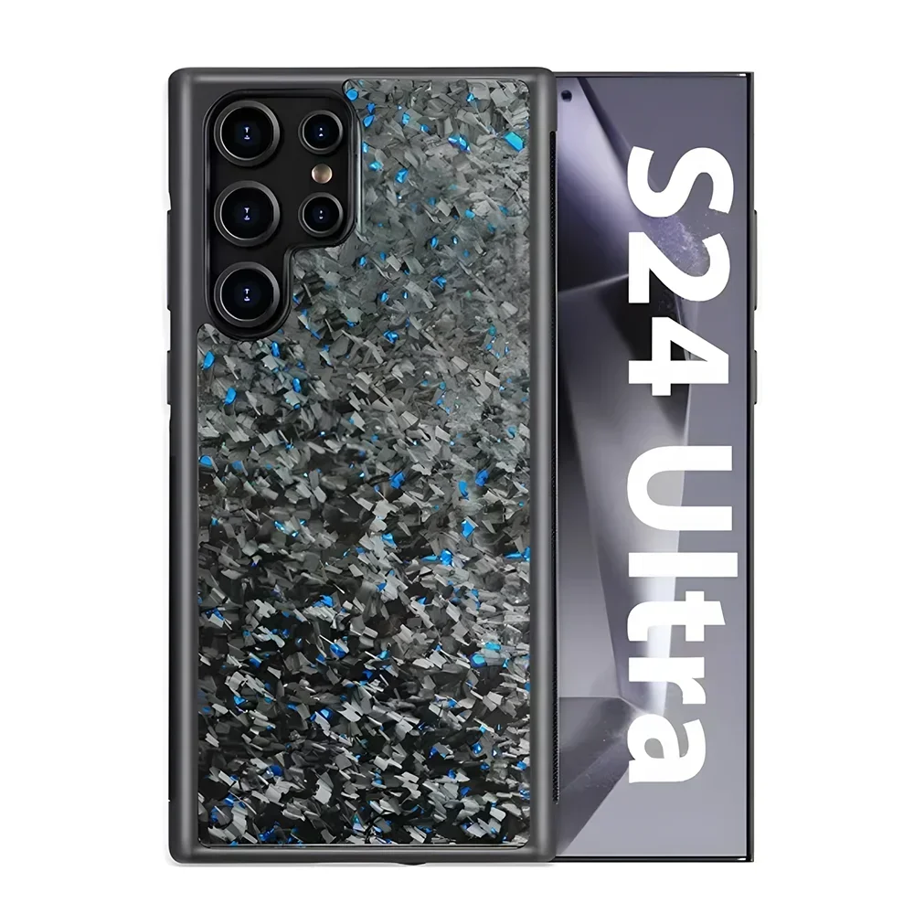 2025New Real Forged Carbon Fiber Phone Case For Samsung Galaxy S24 S23 S22 Ultra Plus 5G ...