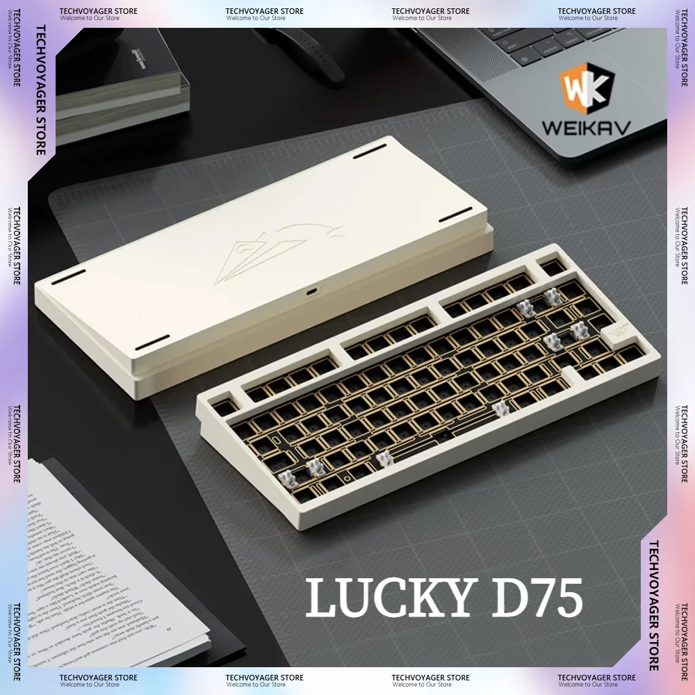 Weikav Lucky D75 Механическая клавиатура 68 клавиш RGB | AliExpress