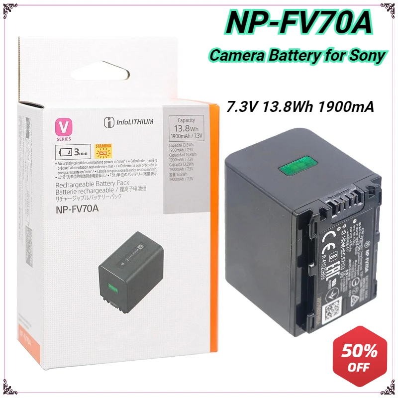 Аккумулятор NP-FV70A для камеры Sony | AliExpress