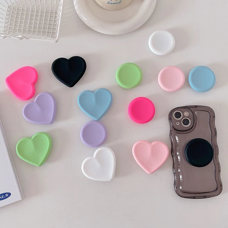 Корейский милый 3D круглый силиконовый кронштейн в форме сердца для ...
