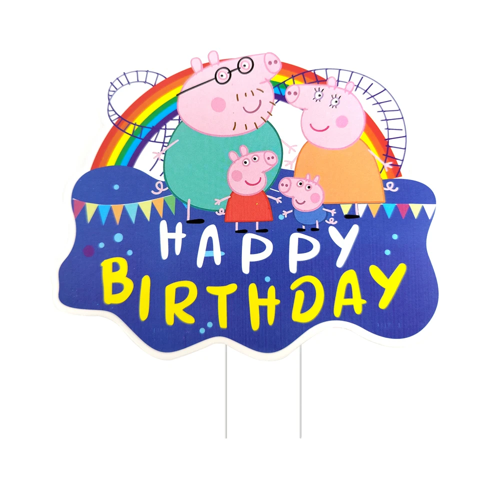 1 шт лот тема «Свинка Пеппа украшение для торта топпер для торта детские товары для дня