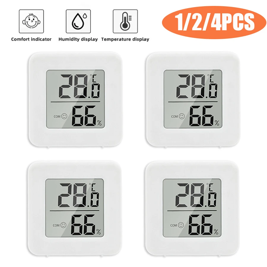 1/2/4 шт. мини комнатный термометр цифровой комнатный гигрометр датчик ...