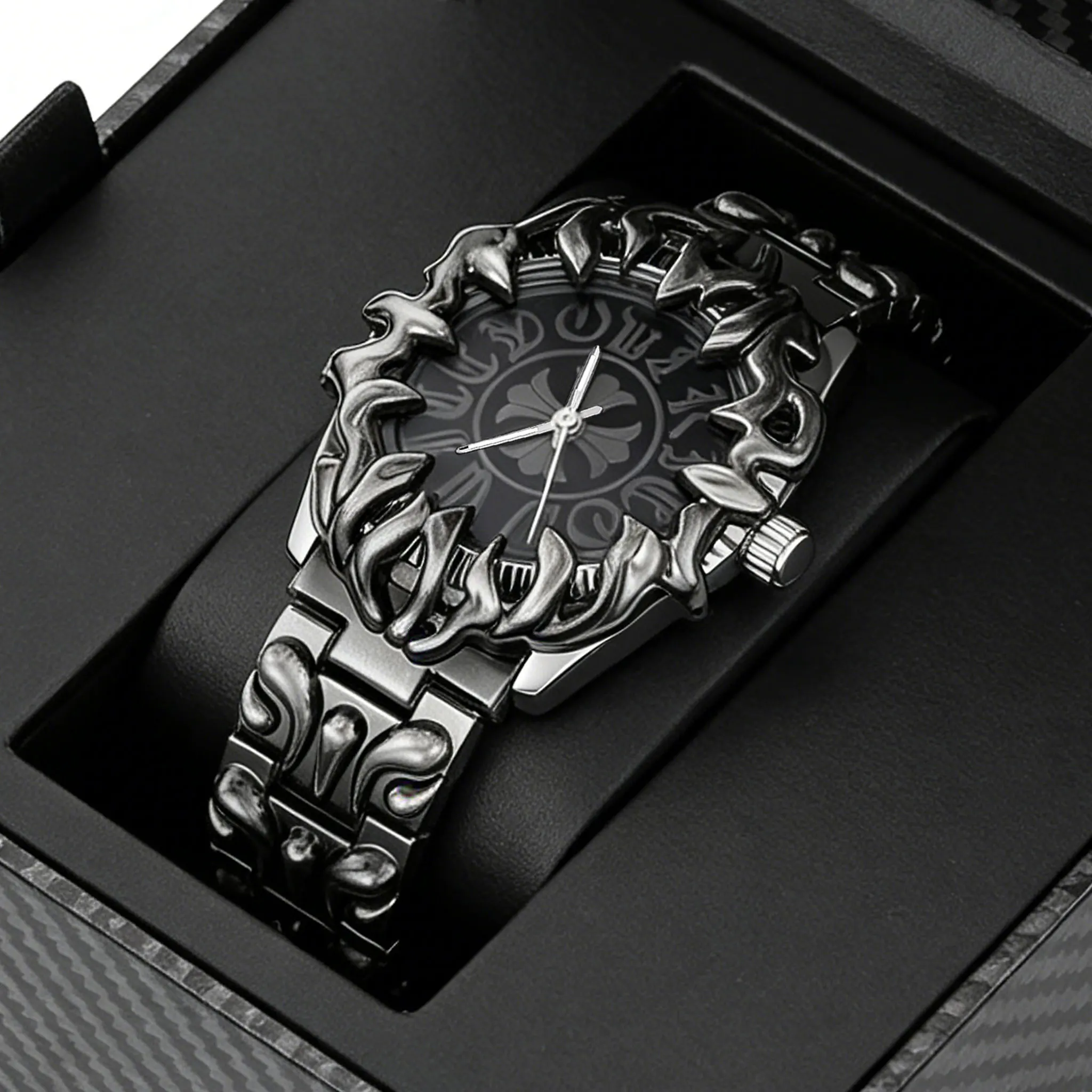 Кварцевые часы Croco Iris Shape Claw Watch мужские | AliExpress