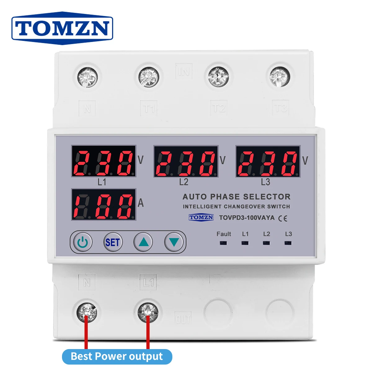 TOMZN Voltage Protector TOVPD3-100VAYA 100А | AliExpress