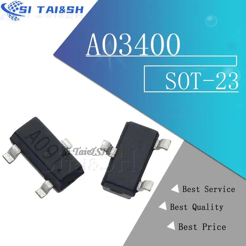 Транзистор AO3400 SOT23 AO3400A SOT-23 A09T SOT-23 A09T | AliExpress