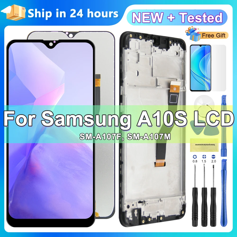 6,2 "для Samsung A10s ЖК-дигитайзер A107/DS A107F A107FD A107M дисплей ...