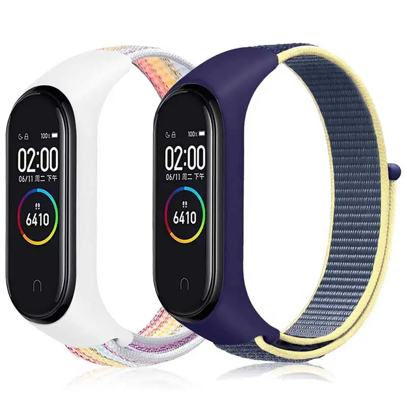Нейлоновый ремешок для Xiaomi Mi Band 7/6/5/4/3 | AliExpress