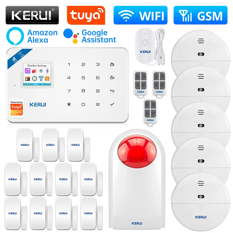 Комплект сигнализации KERUI W181 с датчиком движения, сирена, WIFI, GSM ...
