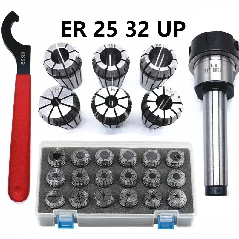 Пружинные зажимы ER25 ER32 MT4 MT3 MT2 ER25 M12 1 шт. ER25 гаечный ключ ...