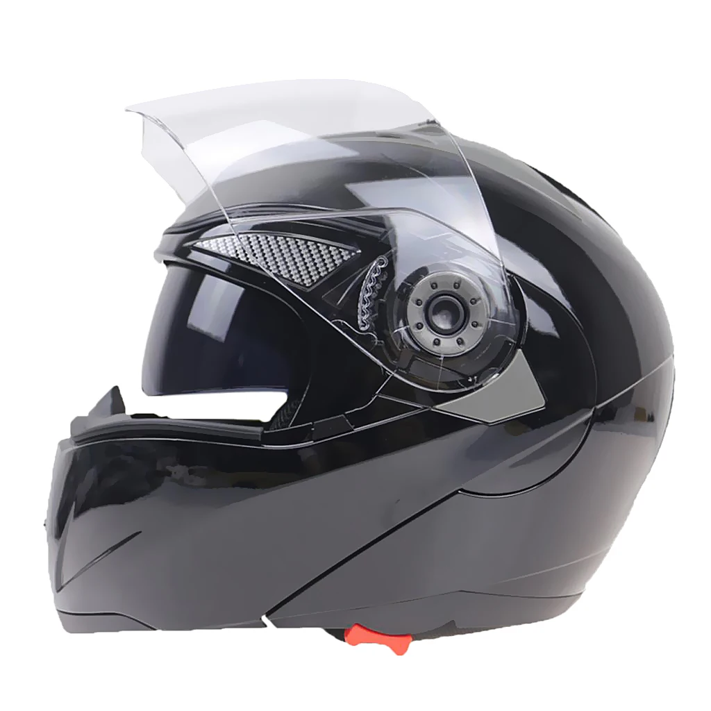 Motorcycle DOT Flip Up Dual Visor Sun Shield Full Face Helmet - Choose ...