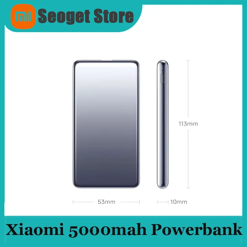 Xiaomi 5000 мАч Power Bank Ультратонкий портативный зарядный аккумулятор 20 Вт MAX PB0520MI ...
