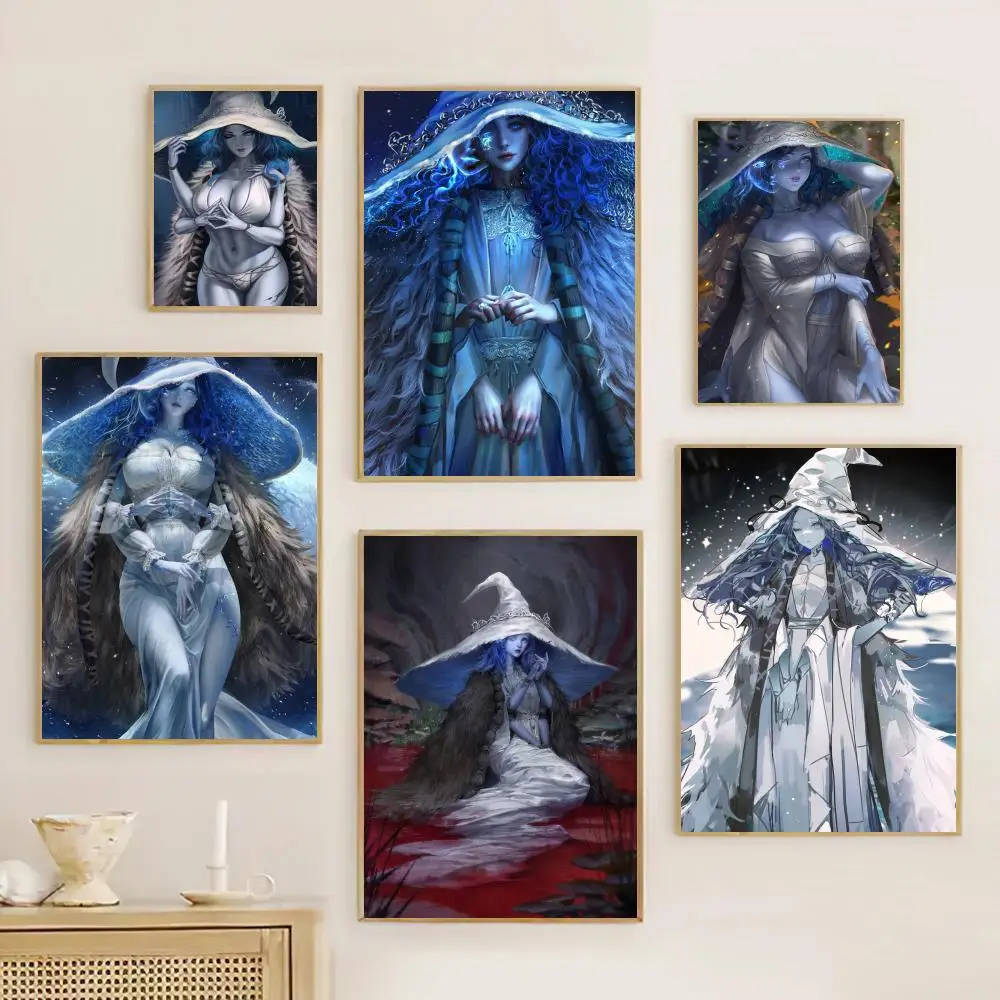 Синяя снежная ведьма Ранни телесного цвета, сексуальная девушка, плакат ...