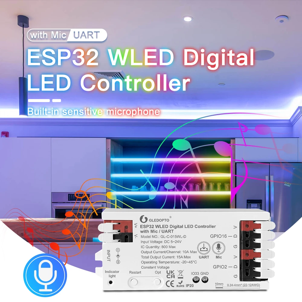 GLEDOPTO ESP32 WLED RGB контроллер | AliExpress