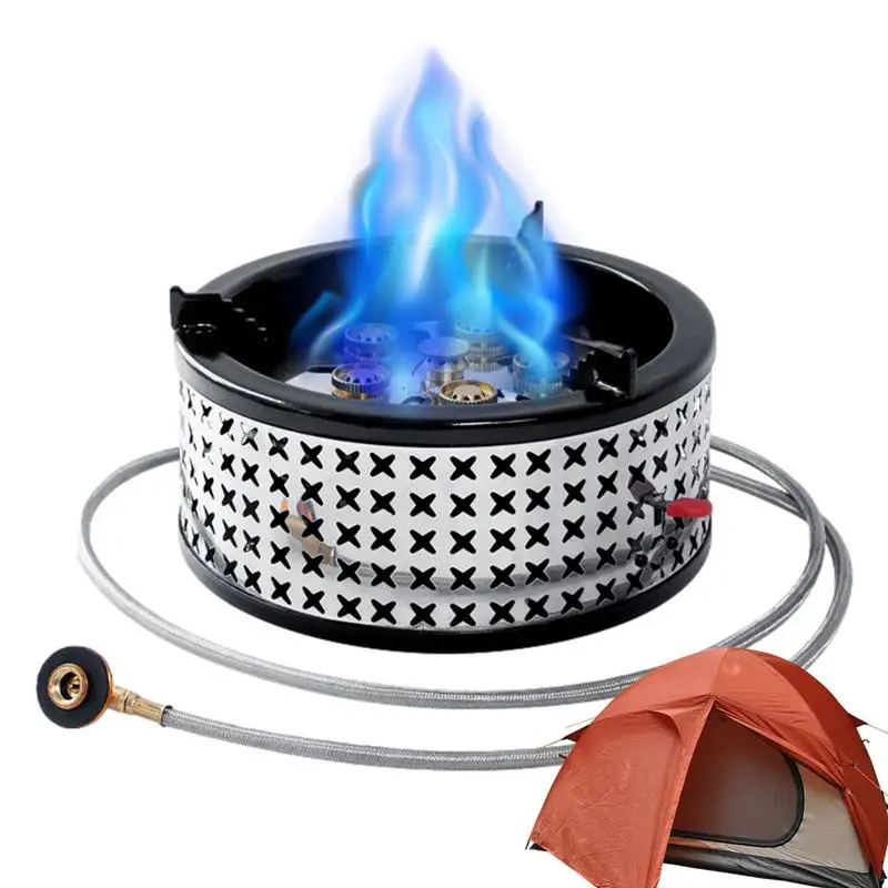 Уличная ветрозащитная горелка для приготовления пищи портативная горелка для кемпинга 15800 Вт