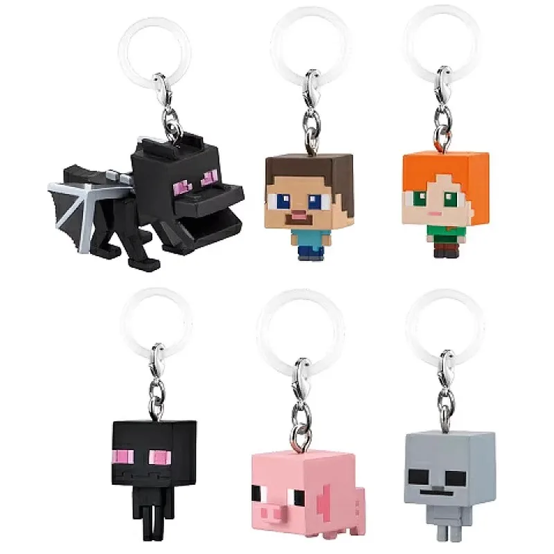 Bandai Minecraft chibi фигурки 6 шт. | AliExpress