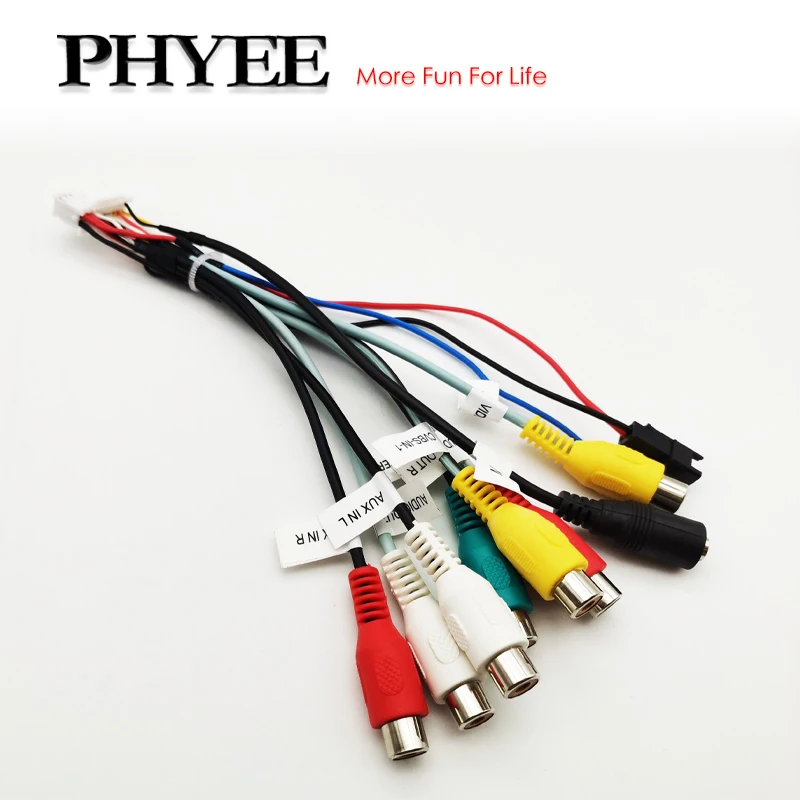 Аудиокабель RCA с выходом для сабвуфера, 20 контактов, CVBS Aux In Amp ...