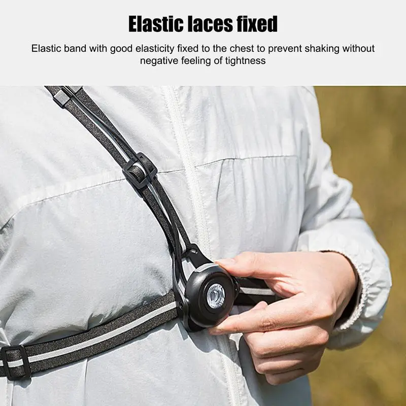 Ночная прогулочная нагрудная лампа, вращающийся нагрудный фонарик ...