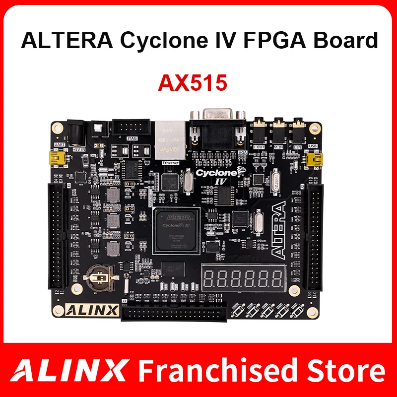 ALINX AX515: ALTERA NIOS Cyclone IV EP4CE15F FPGA макетная плата DDR2 Gigabit Ethernet USB ...