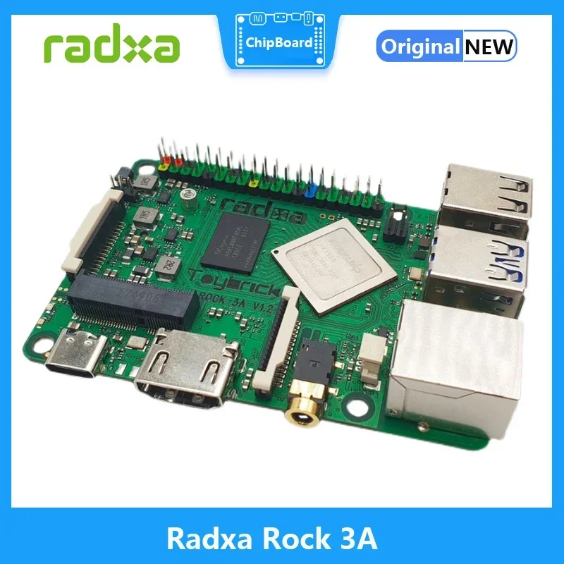 Radxa ROCK 3A SBC, Rockchip RK3568, Quad-core Cortex A55 | AliExpress