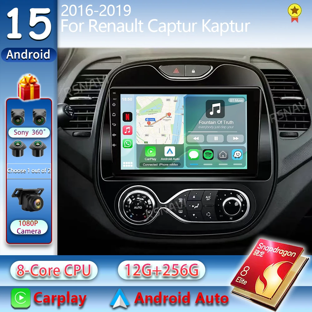 Android 15 для Renault Kaptur Captur 2016-2019 2K QLED Android ...