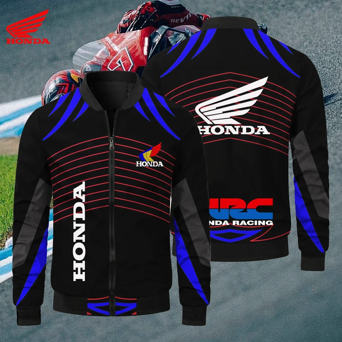 Мужская стеганая куртка Honda из полиэстера | AliExpress