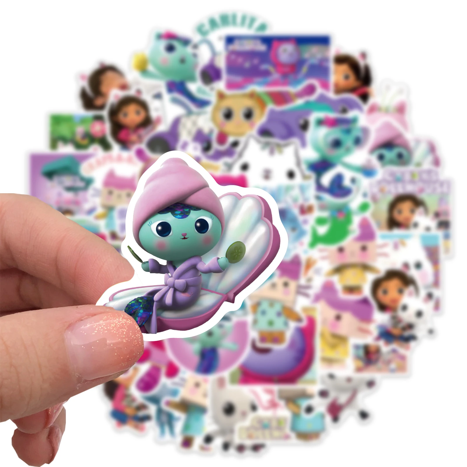 Gabby Dollhouse Stickers (50 Random Stickers) - City Kidz Toys