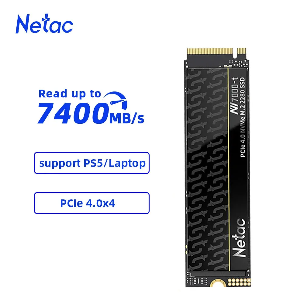 SSD-накопитель Netac NVMe M2, 512 ГБ, 1 ТБ, 2 ТБ, PCIe 4,0x4 M.2 2280 ...