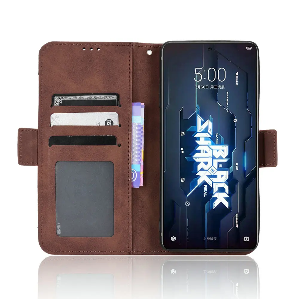 Роскошный чехол BlackShark 5 Pro 5RS, съемный чехол-книжка с отделением ...
