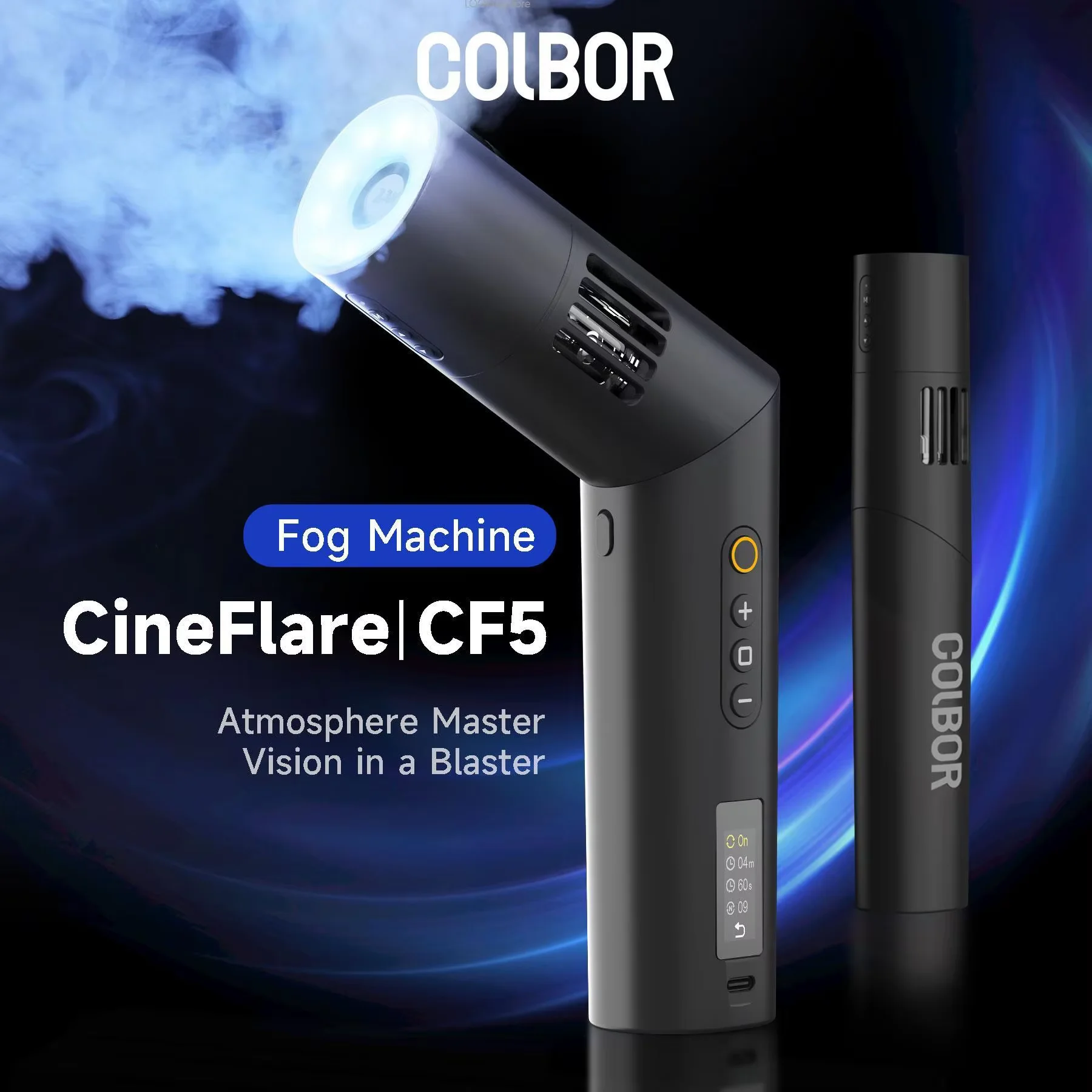 COLBOR CF5 40W Portable Foldable Smoke Machine Handheld Fog Machine Wireless Control Smoke ...