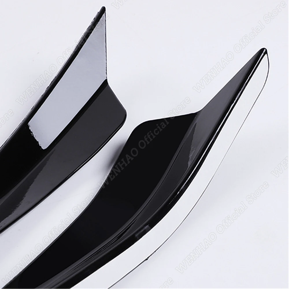 Car Front Bumper Side Canards Bumper Lip Spoiler Trim For VW Golf 8 MK8 ...
