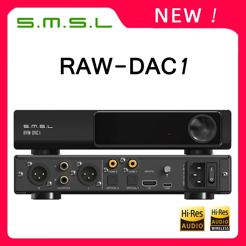 SMSL RAW-DAC1 Цифровой аудиодекодер | AliExpress