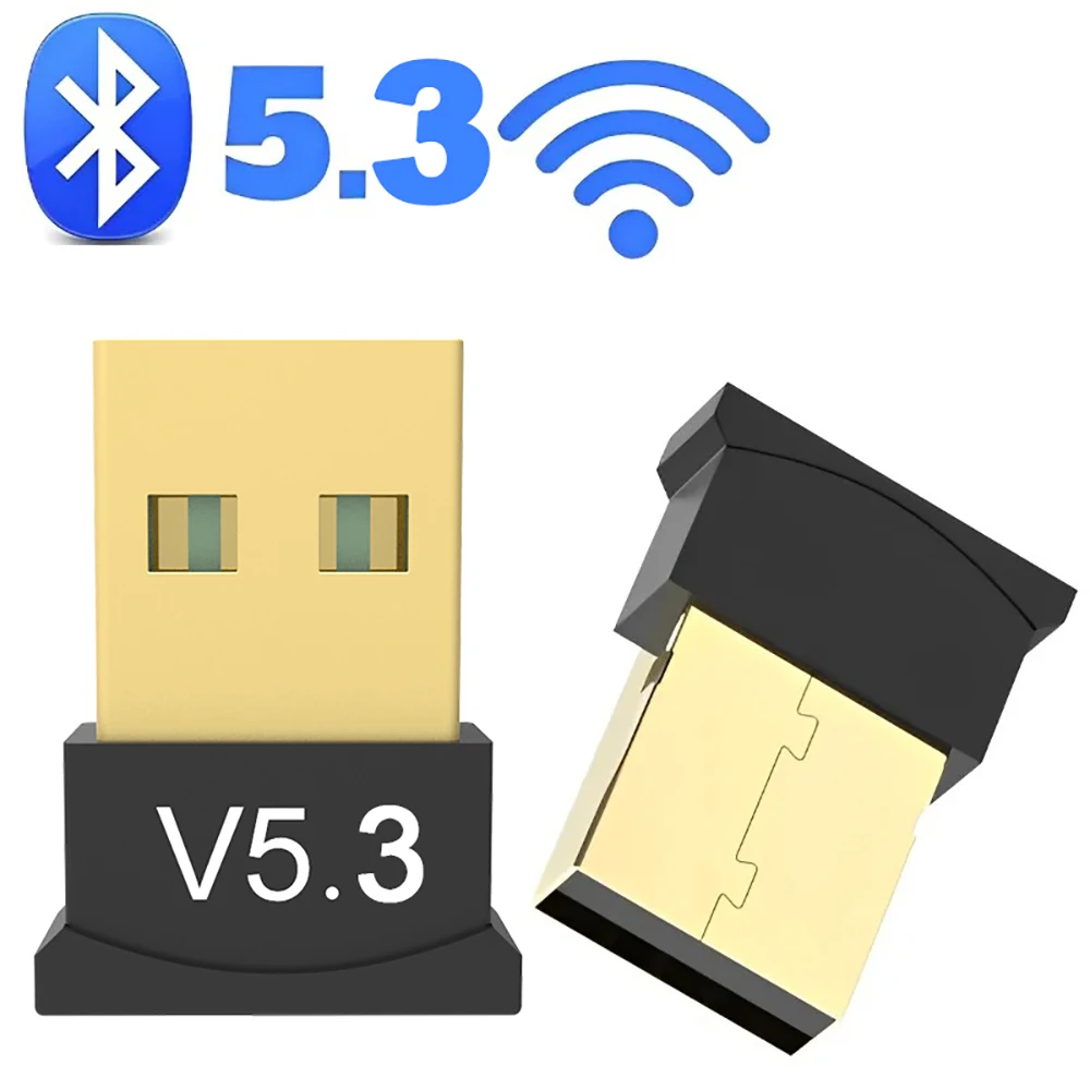 Беспроводной USB Bluetooth 5,3 адаптер Bluetooth 5,3 передатчик ...