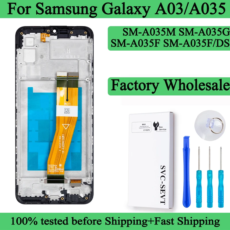 SM-A035F A035F/DS A035M A035G ЖК-дисплей для Samsung Galaxy A03 Дисплей ...