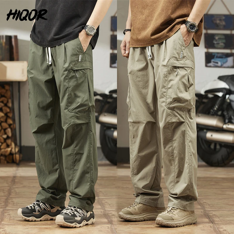 HIQOR мужские карго брюки из нейлона и спандекса | AliExpress