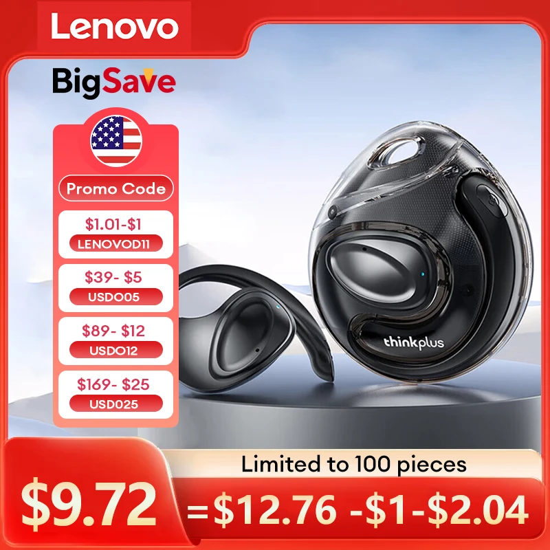 Беспроводные наушники Lenovo X15 PRO II OWS Bluetooth 5.4 | AliExpress