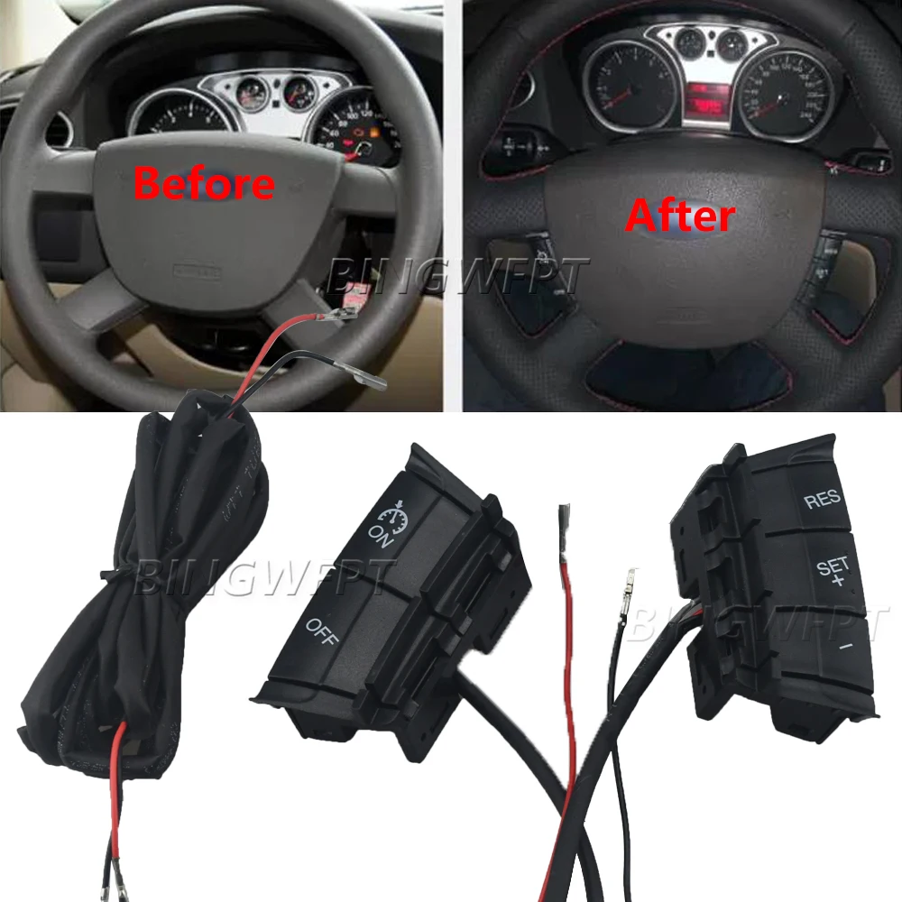 Автомобильный переключатель BINGWFPT, система круиз-регулирования скорости для Ford Focus 2 2005 ...