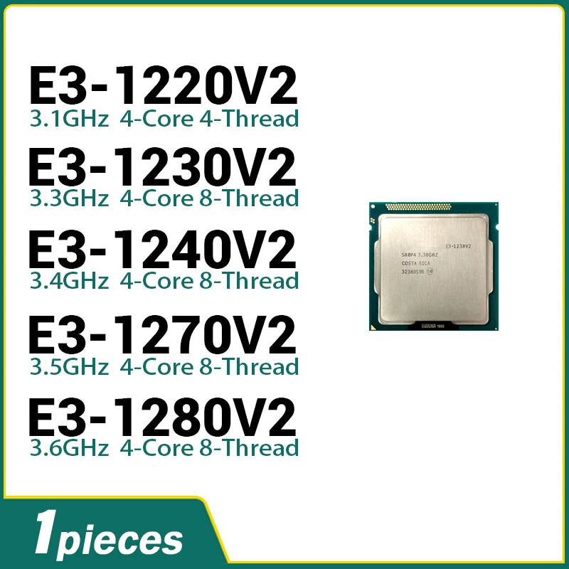 1 шт. E3 1230 V2 E3 1240 V2 E3 1220 V2 E3 1270 V2 E3 1280 V2 LGA 1155 ...