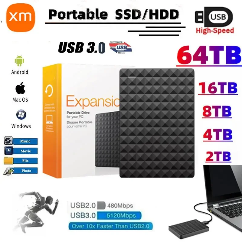 Внешний жесткий диск XMSJ 500 ГБ USB3.0 | AliExpress