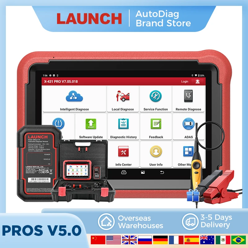LAUNCH X431 PROS V 5.0 Диагностические инструменты OBD2 Автомобильный ...