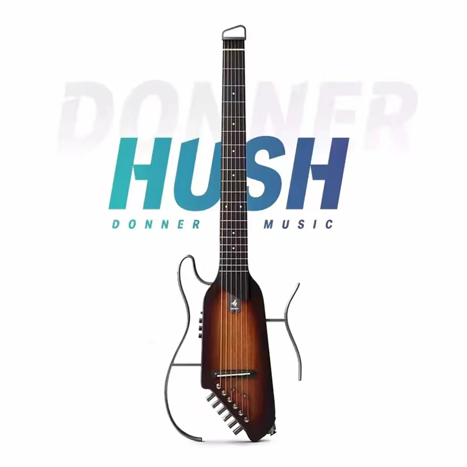 Гитара Donner Travel, бесшумная гитара HUSH-I без головы, съемные рамы ...