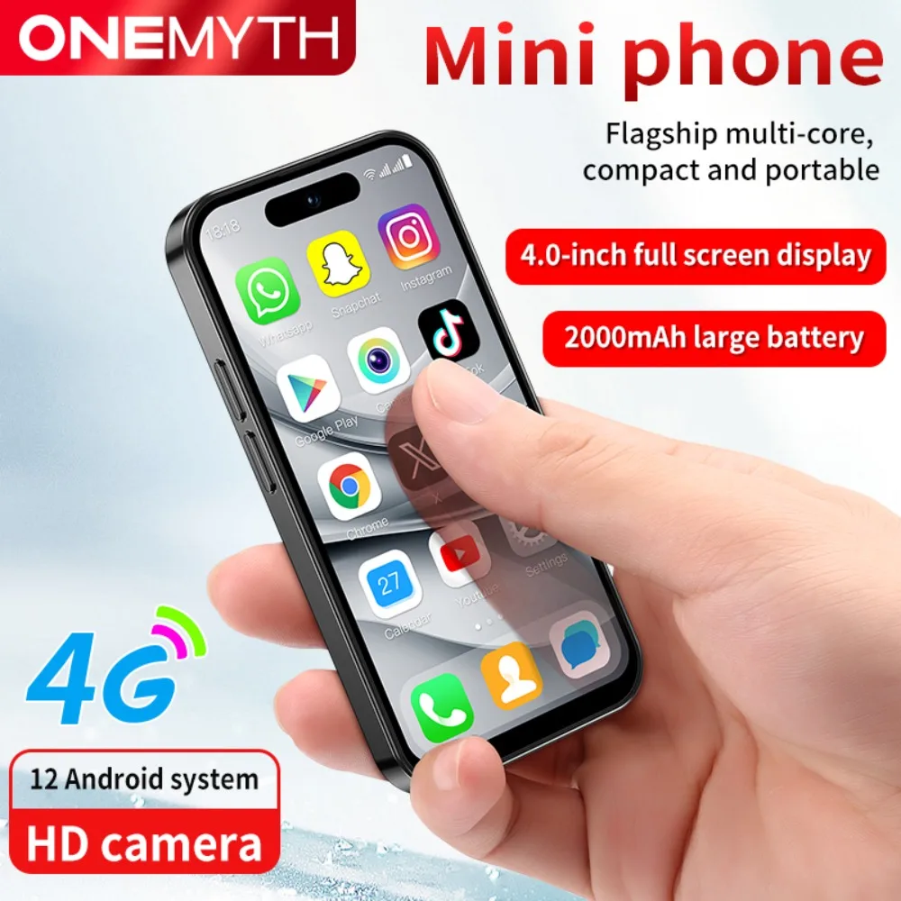 ONEMYTH M17 Pro Мини-смартфон 4G Dual SIM 4 "HD мобильный телефон 2000 ...