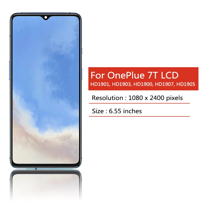 Протестировано для OnePlus 7T LCD 1 + 7T дисплей кодирующий ...