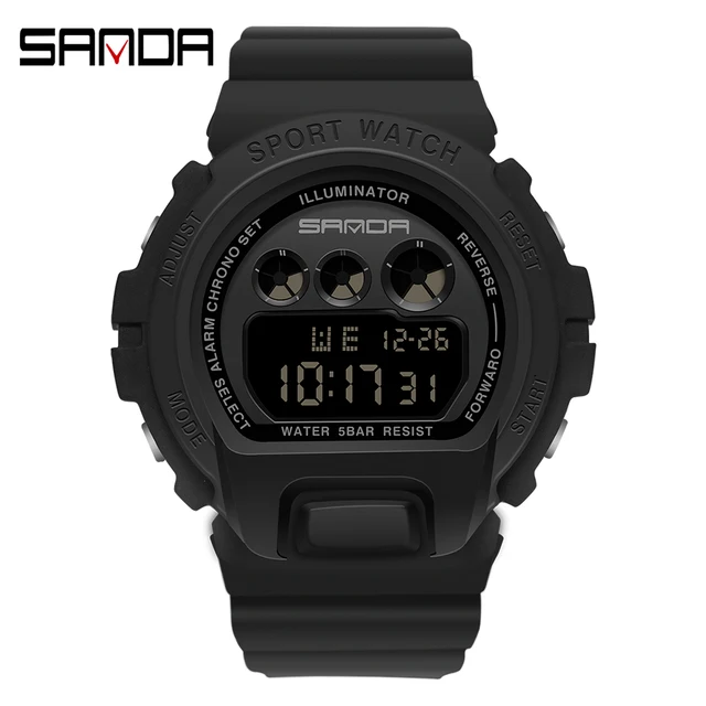 SANDA G Style Men Military Sports Watch Woman LED Digital Electronic ...