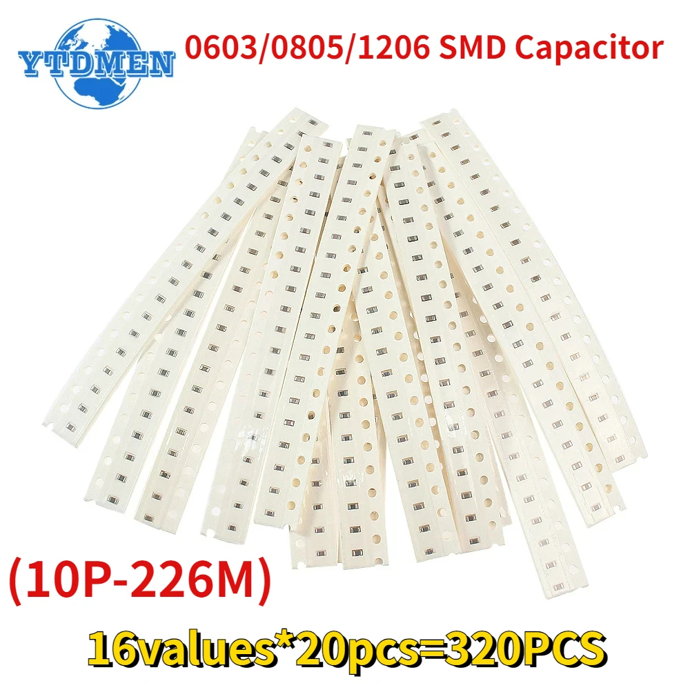 Набор конденсаторов YTDMEN 320 шт. | AliExpress