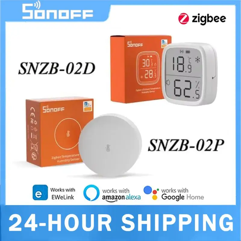 SONOFF SNZB-02P/02D Датчик температуры и влажности Монитор Zigbee ...