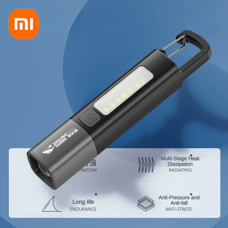 Многофункциональный фонарик Xiaomi с COB матрицей | AliExpress