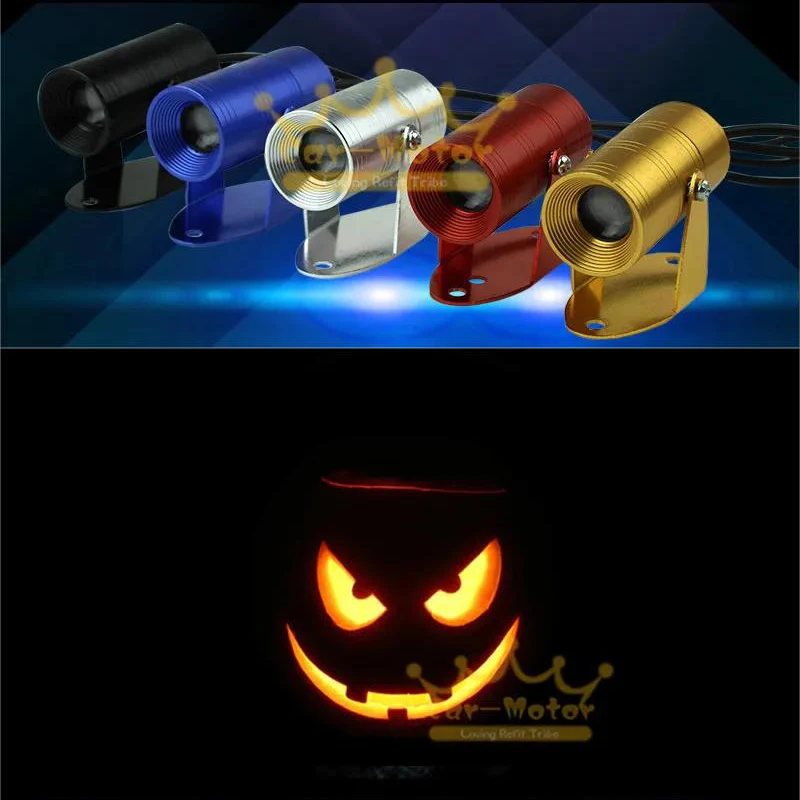 Halloween Horror Pumpkin Joke Faces Logo Motorcycle Laser Projector ...